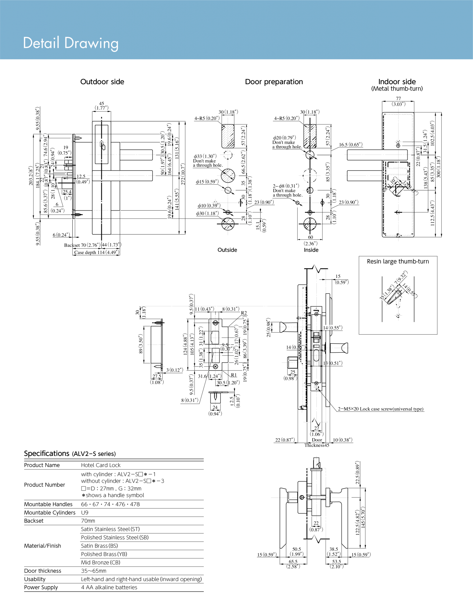 Miwa Hotel Lock – ALV2-Slim – Intego Technologies